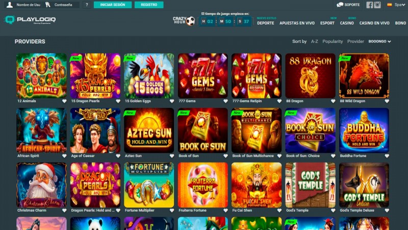 Booongo takes full slot offering live with PlaylogiQ | Yogonet ...